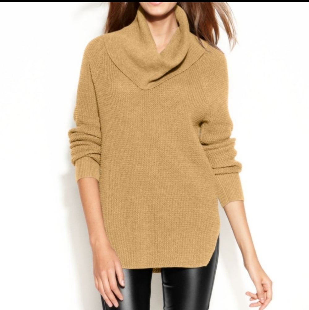 Michael Kors Tan Camel Cowlneck Sweater - Gem
